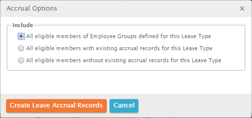 LV Create Leave Accrual Records - Group Leave Types